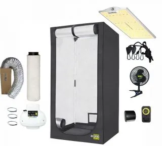 Growing Komplettsets - mit Growzelt, LED Lampe, Belüftung und Zubehör